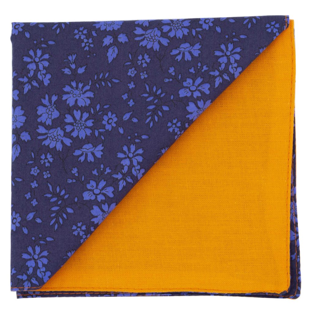 Pochette Liberty "Capel" bleu violacé - JAGGS