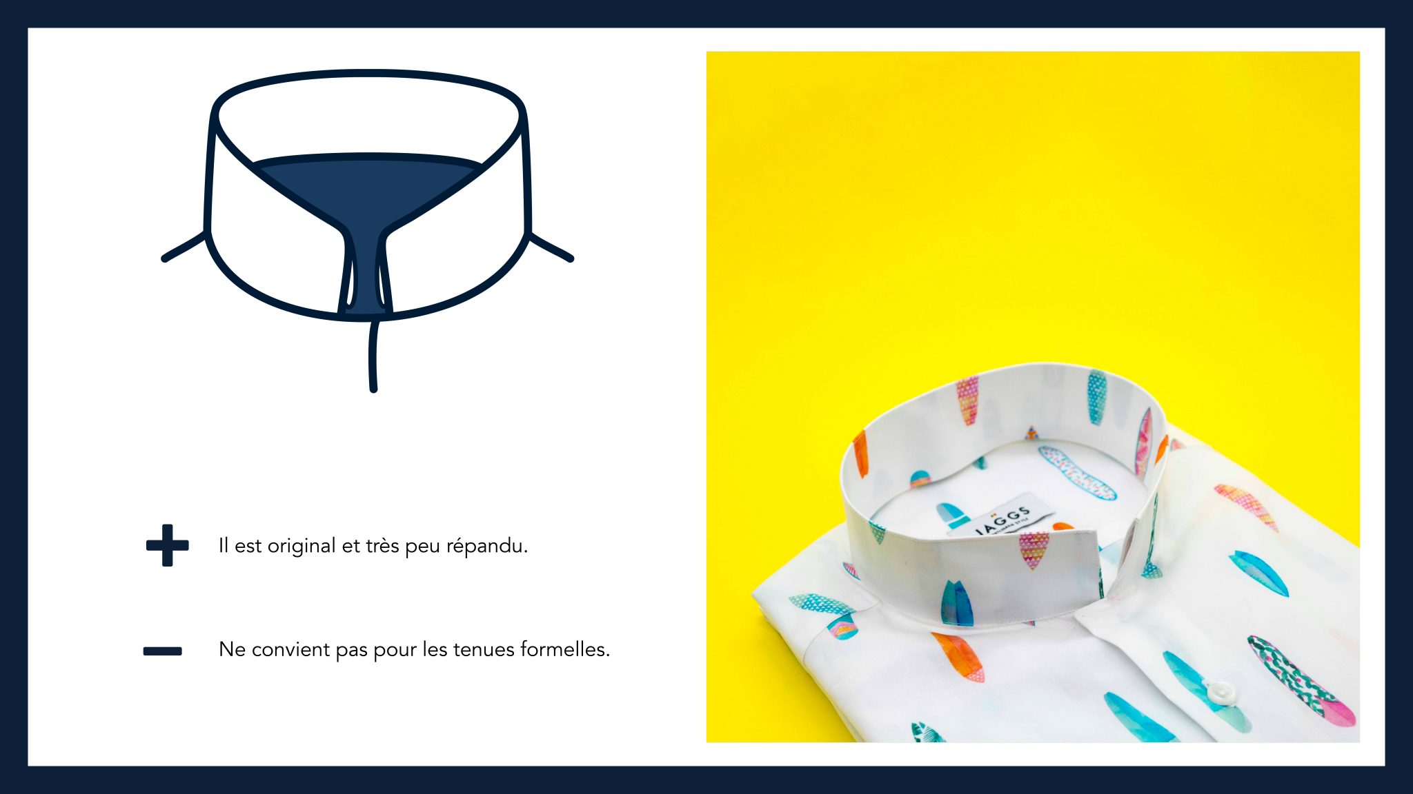 Les différents types de cols de chemise : comment choisir ? - JAGGS